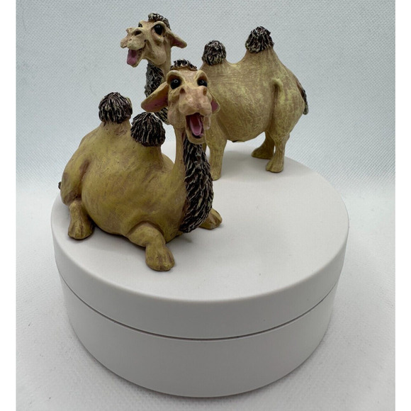 Ark | Accents | Camel Pair Figurines Noahs Ark Stamped Pete Aspit Holy ...